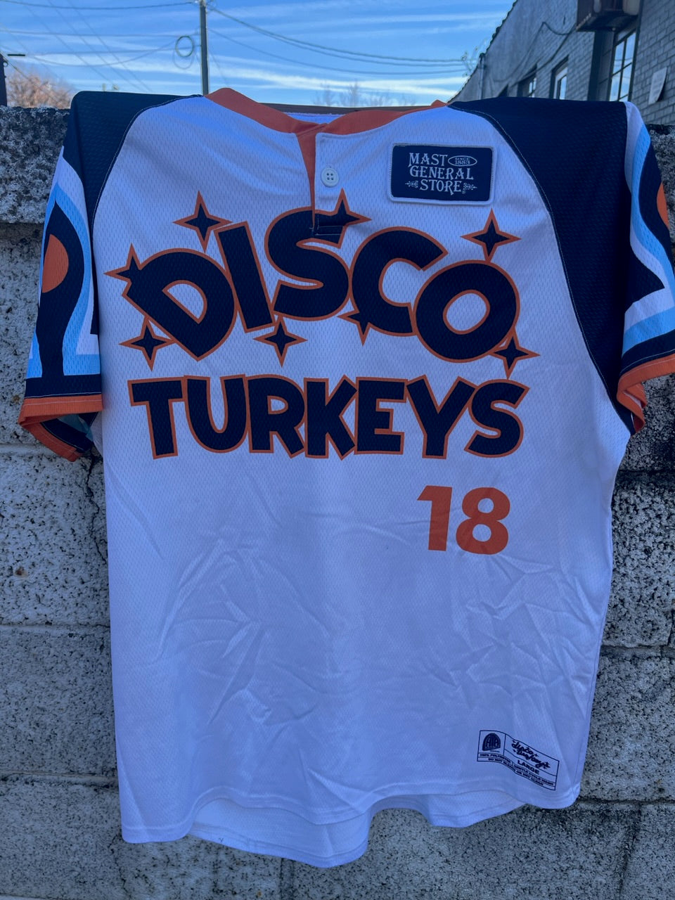 Game-worn home jersey – Carolina Disco Turkeys