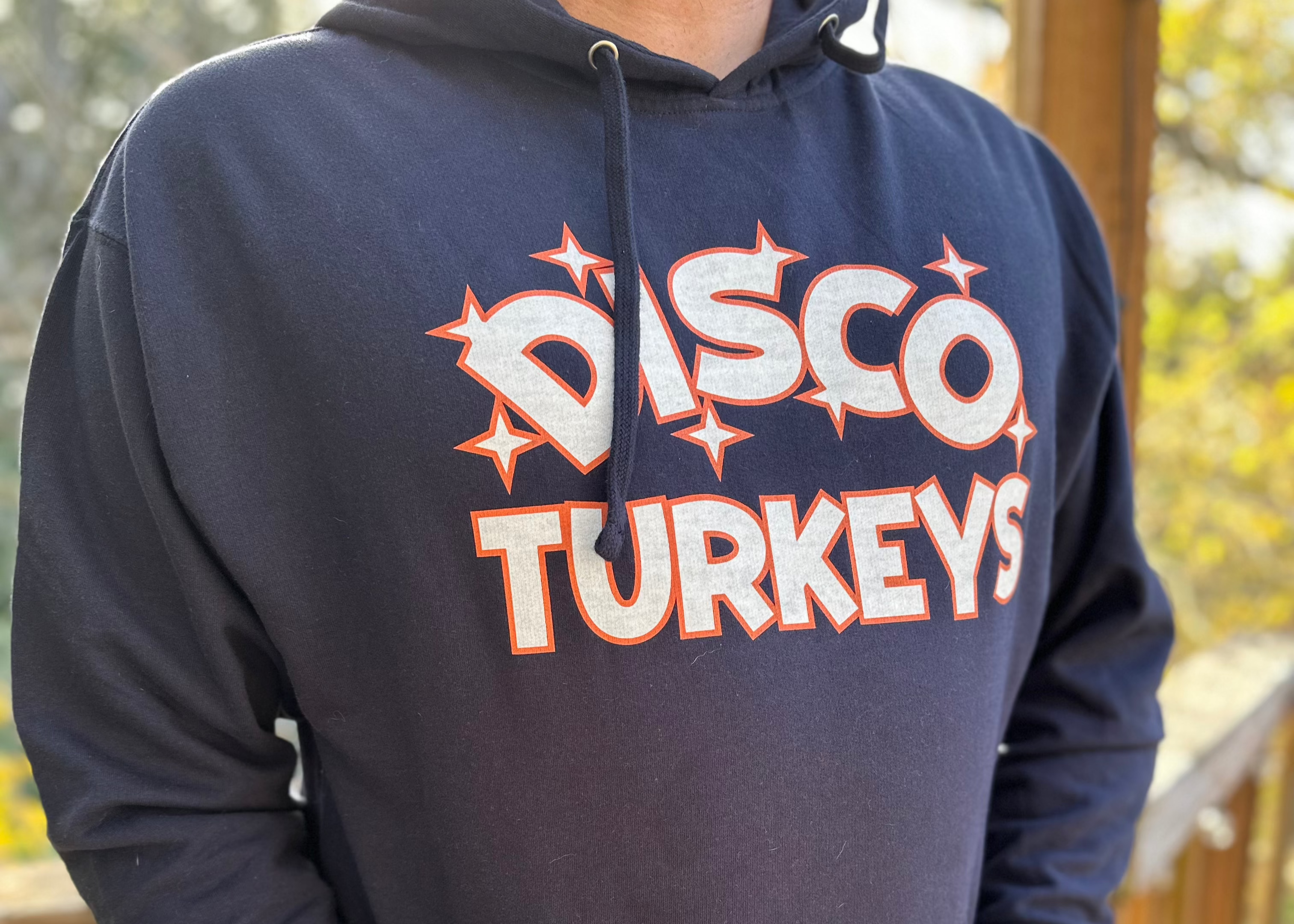 Navy Blue Carolina Disco Turkeys hoodie